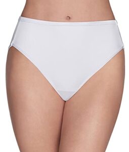 vanity fair women's illumination hi cut panties (regular & plus size), star white, 7