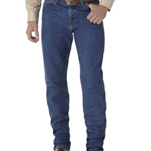 Wrangler Men's George Strait Cowboy Cut Original Fit Jean, Heavyweight Stone Denim, 36W x 32L