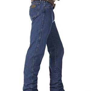 Wrangler Men's George Strait Cowboy Cut Original Fit Jean, Heavyweight Stone Denim, 36W x 32L