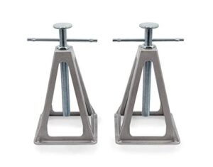 camco 44561 olympian aluminum stack jacks, stabilize and level your rv or camper - 2 pack