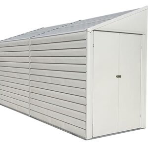 Arrow Shed Yardsaver Compact Galvanized Steel Storage Shed with Pent Roof, 4' x 10'