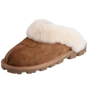 ugg women's coquette slipper, chestnut, 9