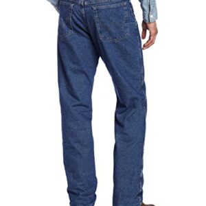 Wrangler mens Rugged Wear Woodland Thermal jeans, Stonewashed Denim, 32W x 30L US