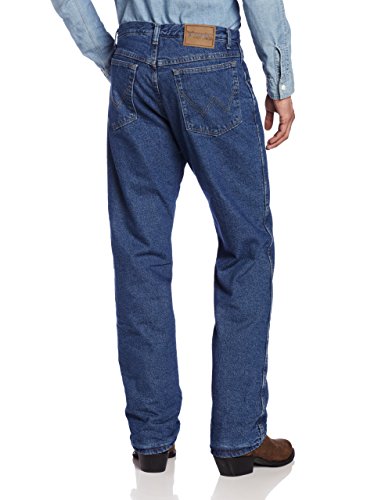 Wrangler mens Rugged Wear Woodland Thermal jeans, Stonewashed Denim, 32W x 30L US