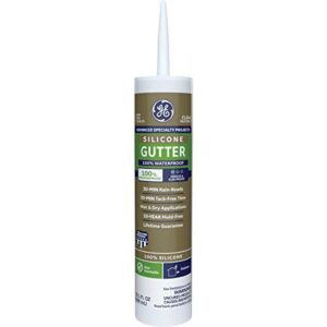 ge ge50g01 10.1 oz clear gutter caulk