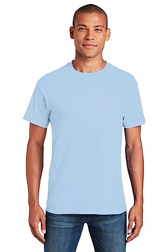 Gildan 5.4 oz Cotton T-Shirt (5000) Tee Large Light Blue