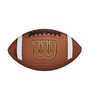 wilson gst composite football - official size, tan