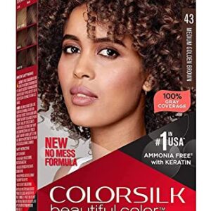 Revlon Colorsilk Hair Color, Medium Golden Brown [43] 1 ea