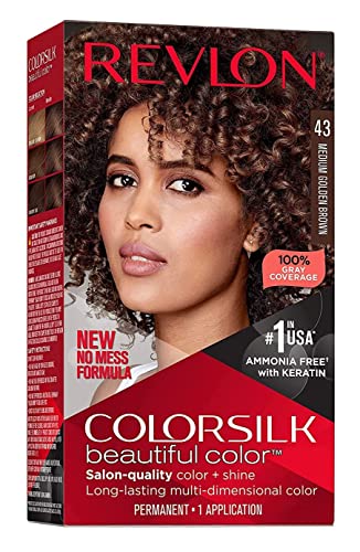 Revlon Colorsilk Hair Color, Medium Golden Brown [43] 1 ea