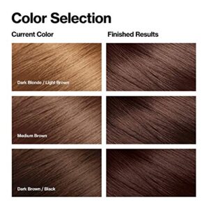 Revlon Colorsilk Beautiful Color, Permanent Hair Dye with Keratin, 100% Gray Coverage, Ammonia Free, 32 Dark Mahogany Brown