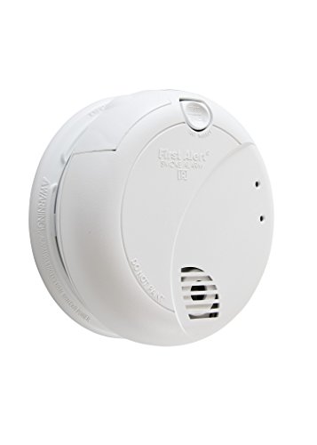 First Alert BRK 7010B Hardwired Smoke Detector with Photoelectric Sensor and Battery Backup , White