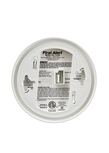 First Alert BRK 7010B Hardwired Smoke Detector with Photoelectric Sensor and Battery Backup , White