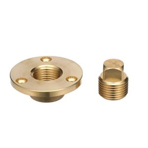 seachoice cast bronze marine boat 2 in. garboard drain w/ brass plug