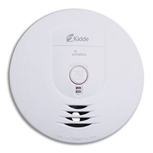 kidde wireless smoke detector, aa battery operated (included), ionization sensor wire-free interconnect smoke alarm