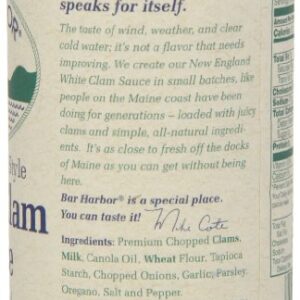 Bar Harbor White Clam Sauce, 10.5 oz. (Pack of 6)