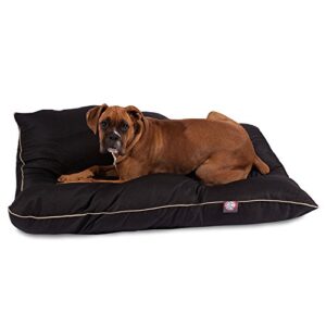 35x46 black super value pet dog bed by majestic pet products large