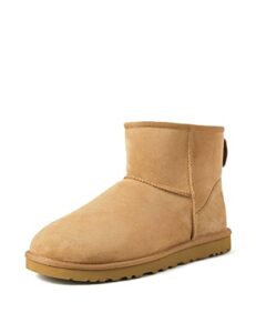 ugg women's classic mini ii boots, chestnut, tan, 7 medium us