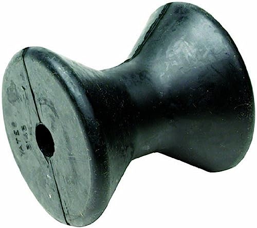 attwood 11205-1 Trailer Boat Rubber Bow 3x3 Roller, Black