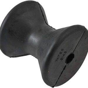 attwood 11205-1 Trailer Boat Rubber Bow 3x3 Roller, Black