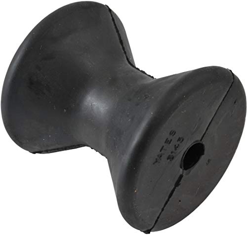 attwood 11205-1 Trailer Boat Rubber Bow 3x3 Roller, Black