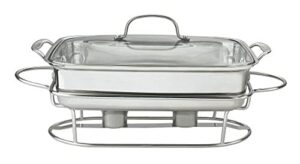 cuisinart 7bsrt-31 classic entertaining collection 12-inch, 5-quart stainless rectangular buffet server, silver