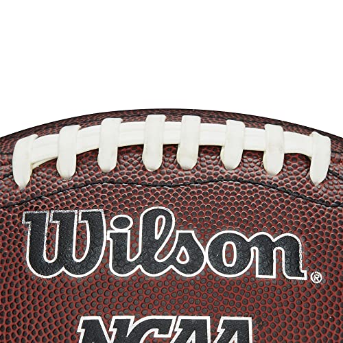 Wilson NCAA Supreme Composite Leather Football w/ Pump & Tee - Junior Size, Brown