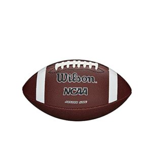 Wilson NCAA Supreme Composite Leather Football w/ Pump & Tee - Junior Size, Brown