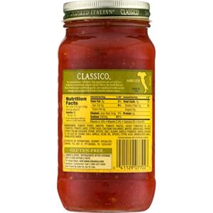 Classico Italian Sausage Spaghetti Pasta Sauce with Tomato, Peppers & Onions (24 oz Jar)