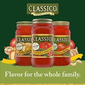 Classico Traditional Sweet Basil Tomato Spaghetti Pasta Sauce (24 Oz Jar)