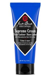 jack black supreme cream triple cushion shave lather, 2.6 oz