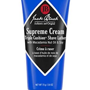 Jack Black Supreme Cream Triple Cushion Shave Lather, 2.6 oz