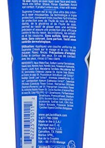 Jack Black Supreme Cream Triple Cushion Shave Lather, 2.6 oz