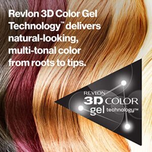 REVLON Colorsilk Beautiful Color Permanent Hair Color with 3D Gel Technology Keratin 100 Gray Coverage Hair Dye, 45 Bright Auburn, 6 Ounce