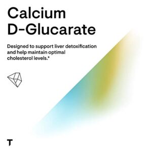 Thorne Calcium D-Glucarate - Dietary Calcium Supplement to Support Liver Health & Healthy Cholesterol Levels in a Normal Range - 90 Capsules