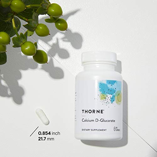 Thorne Calcium D-Glucarate - Dietary Calcium Supplement to Support Liver Health & Healthy Cholesterol Levels in a Normal Range - 90 Capsules