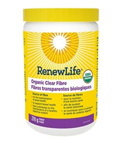 renew life organic clear fiber, 9.5-ounce