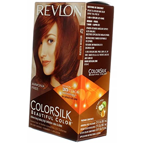 Revlon ColorSilk Hair Color, 42 Medium Auburn