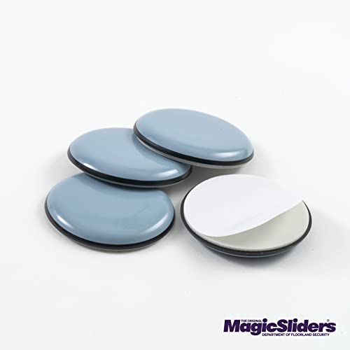 Magic Sliders 4038 Series 1-1/2" Sliding Disc, Gray, Pack of 4,Grey