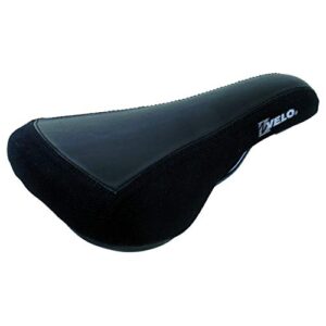 velo bmx gel bicycle saddle black, 247x137mm