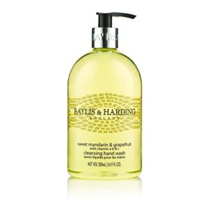 baylis & harding mandarin and grapefruit cleansing hand wash (500ml)