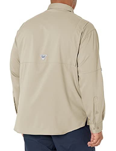 Columbia Men's Plus Tamiami II Long Sleeve Shirt, Fossil - Small