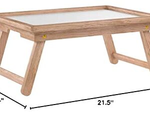 Winsome Wood Ventura Bed Tray, Natural/wht