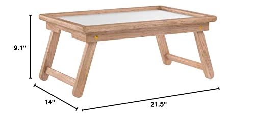 Winsome Wood Ventura Bed Tray, Natural/wht