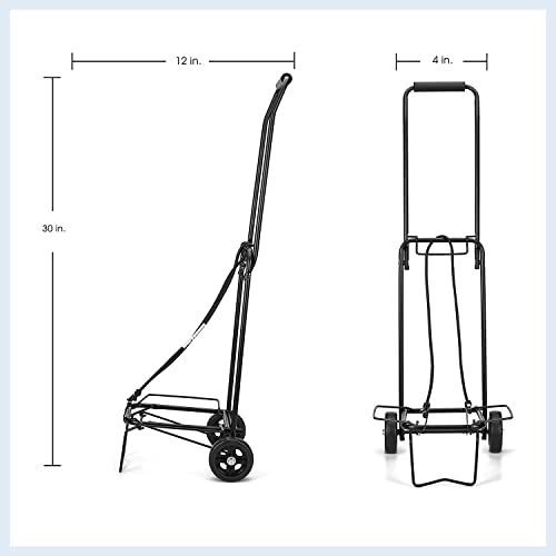 Conair Dolly Cart for Travel, Luggage Cart, Utility Cart for Moving, Travel, and Shopping in Black by Travel Smart