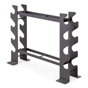 marcy compact dumbbell rack free weight stand for home gym dbr-56 , black, 20.50 x 8.50 x 27.00 inches