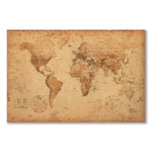 World Map (Antique) Art  24x36 Poster