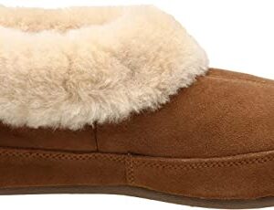 Acorn Shearling Bootie Slippers for Women - Genuine Sheepskin, Memory Foam, Non-Slip, Durable - House Slippers with Indoor/Outdoor Sole