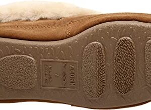 Acorn Shearling Bootie Slippers for Women - Genuine Sheepskin, Memory Foam, Non-Slip, Durable - House Slippers with Indoor/Outdoor Sole