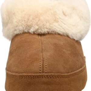 Acorn Shearling Bootie Slippers for Women - Genuine Sheepskin, Memory Foam, Non-Slip, Durable - House Slippers with Indoor/Outdoor Sole