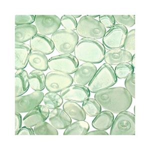 iDesign Pebblz Non-Slip Suction Bath Mat for Shower, Bathtub - Green 26" x 13.5"